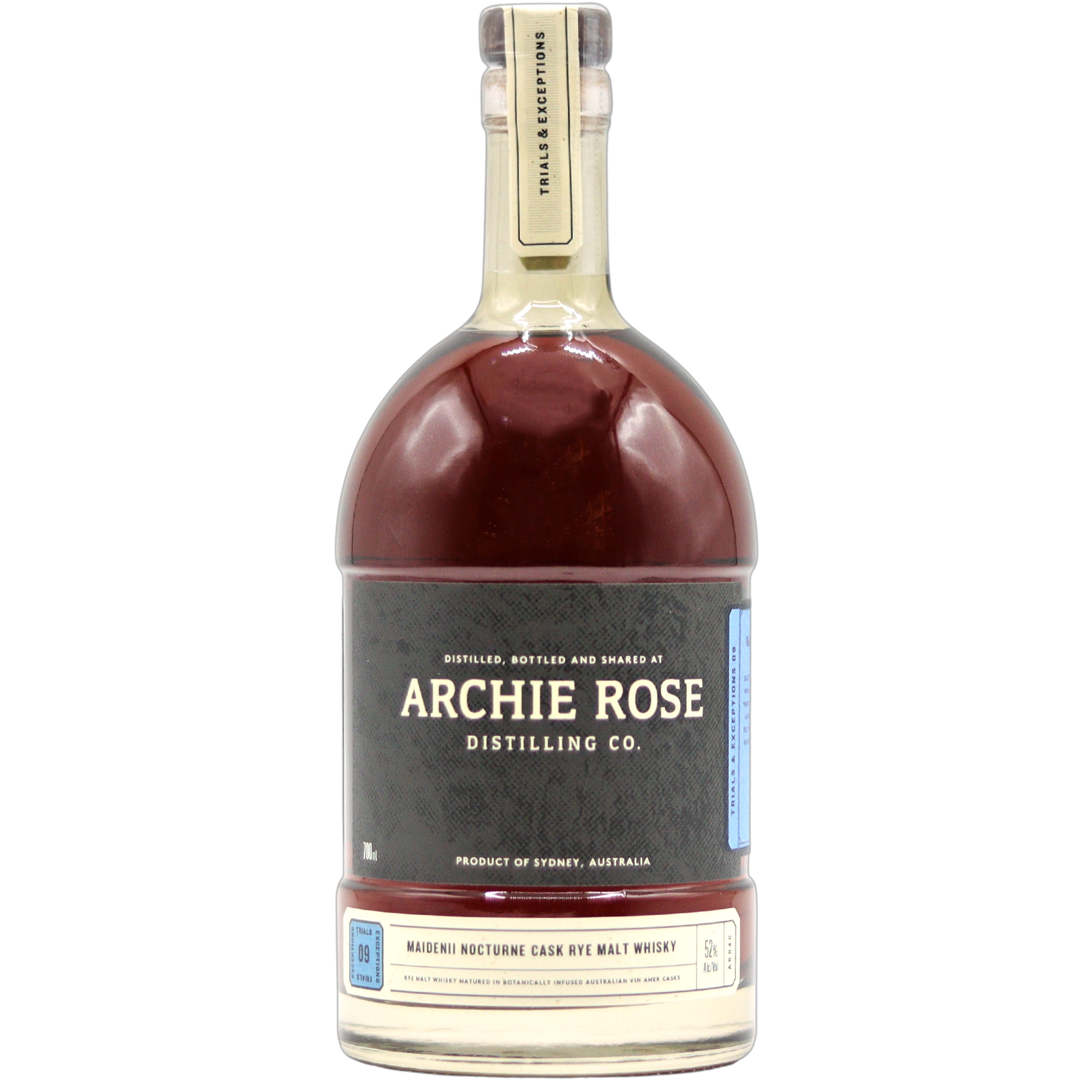 ARCHIE ROSE - MAIDENII NOCTURNE CASK RYE MALT – Mane Specialist Bottleshop