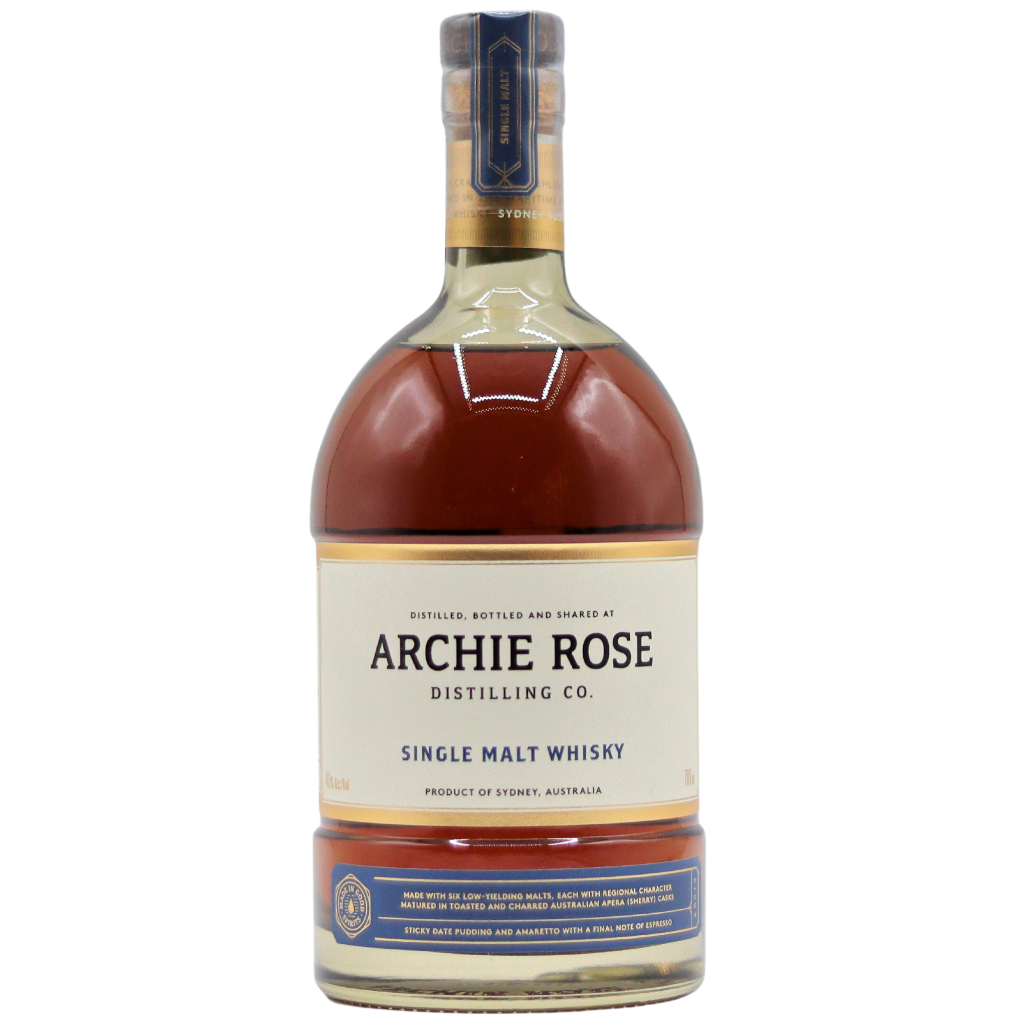 ARCHIE ROSE - SINGLE MALT – Mane Specialist Bottleshop
