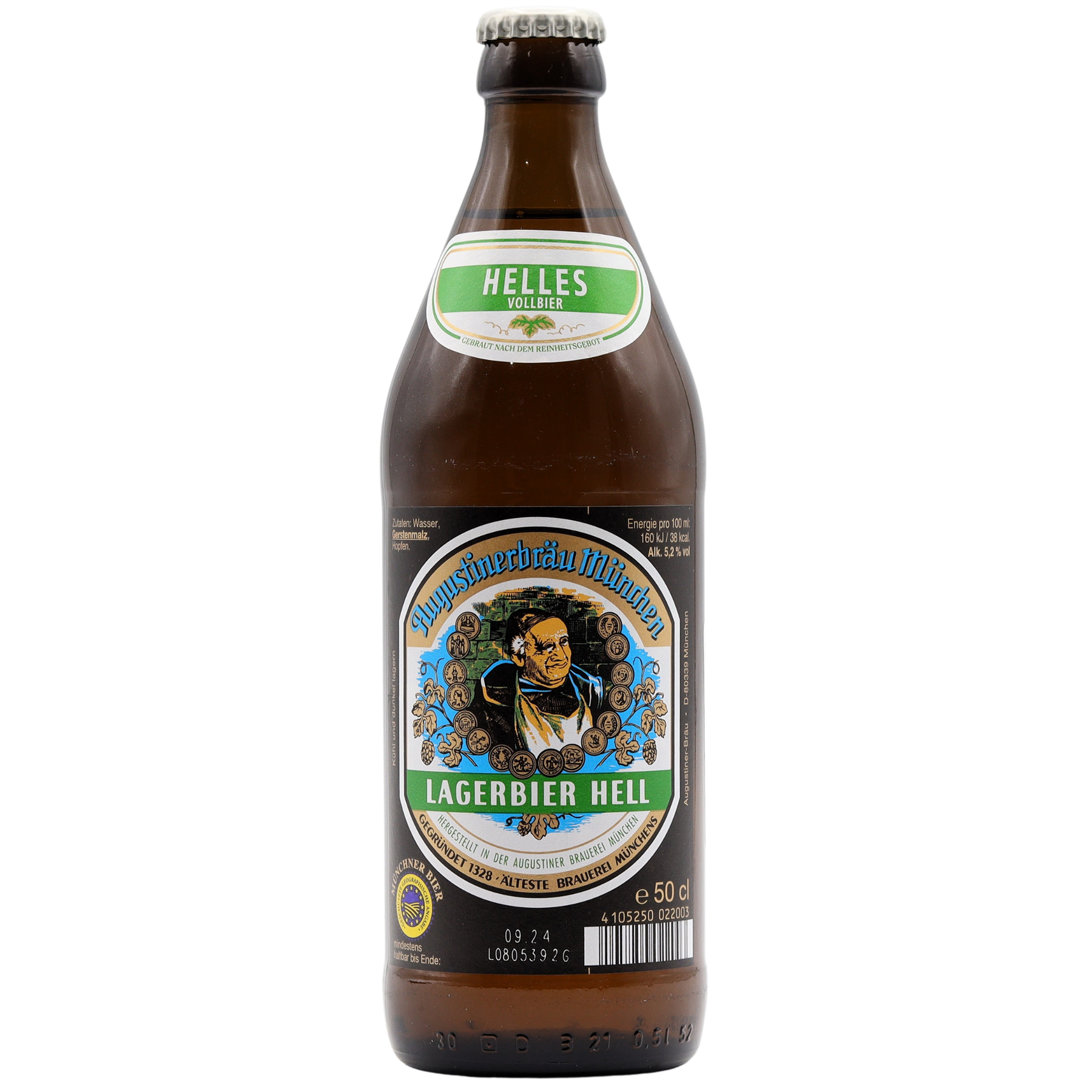 Augustiner - Lagerbier Helles – Mane Specialist Bottleshop