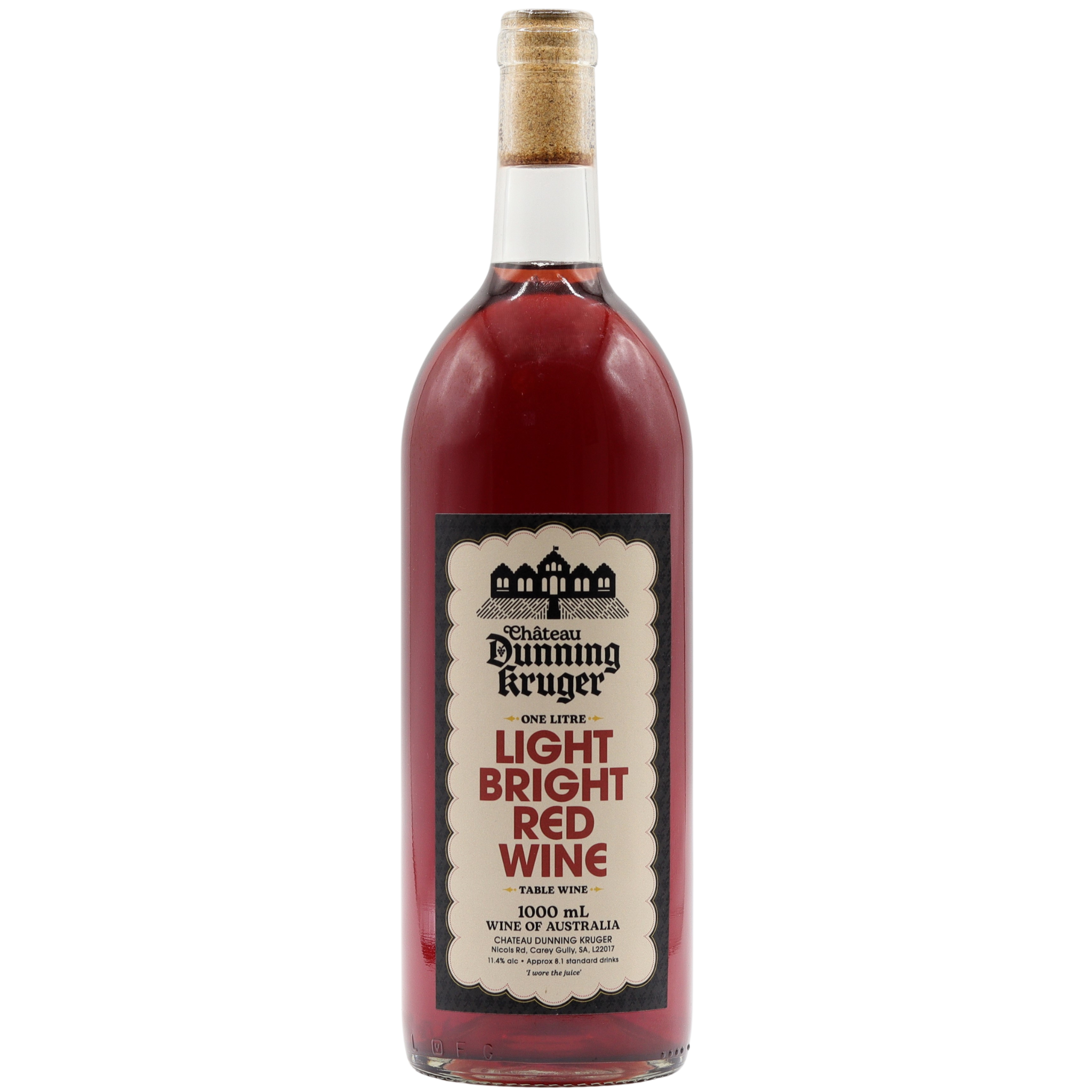 CHÂTEAU DUNNING KRUGER - LIGHT BRIGHT RED WINE – Mane Specialist Bottleshop