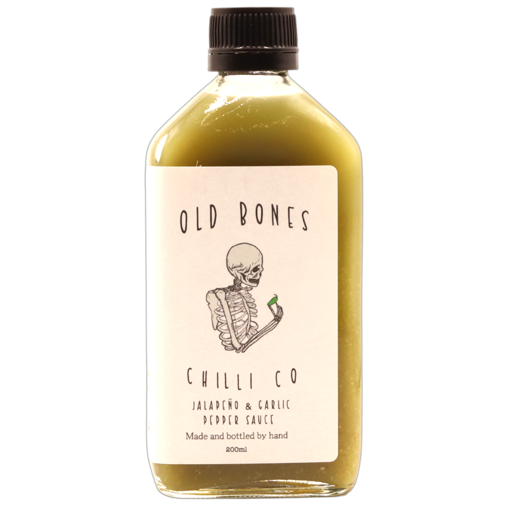Old Bones Chilli Co - Jalapeno & Pepper Sauce – Mane Specialist Bottleshop