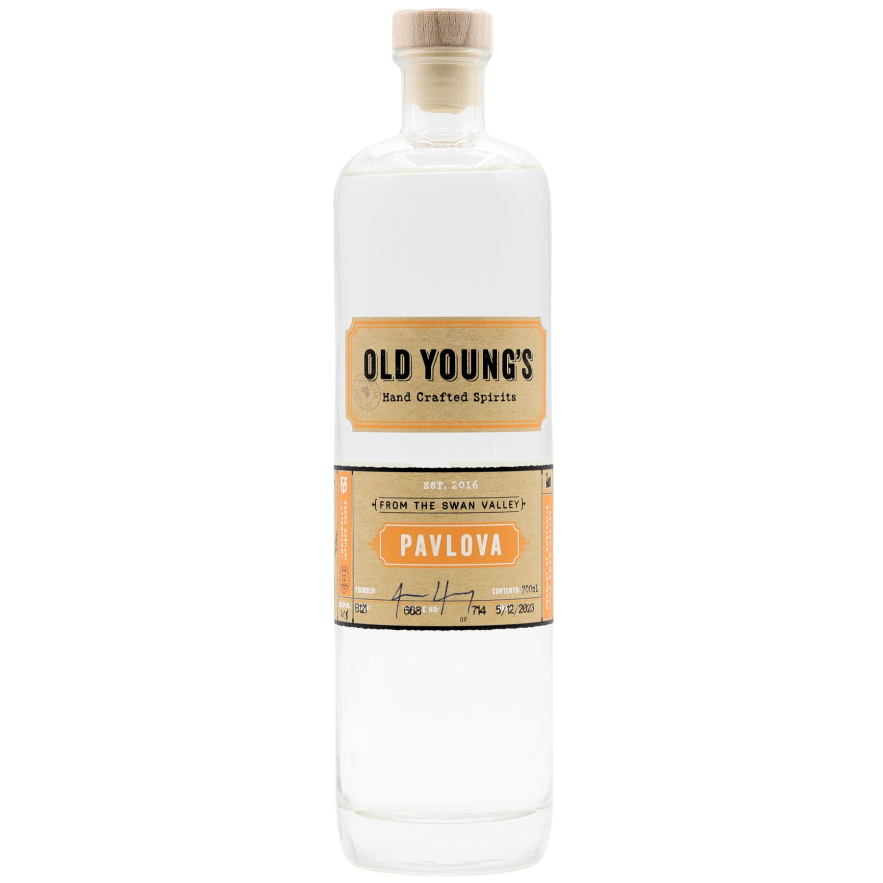 OLD YOUNG'S - PAVLOVA VODKA – Mane Specialist Bottleshop