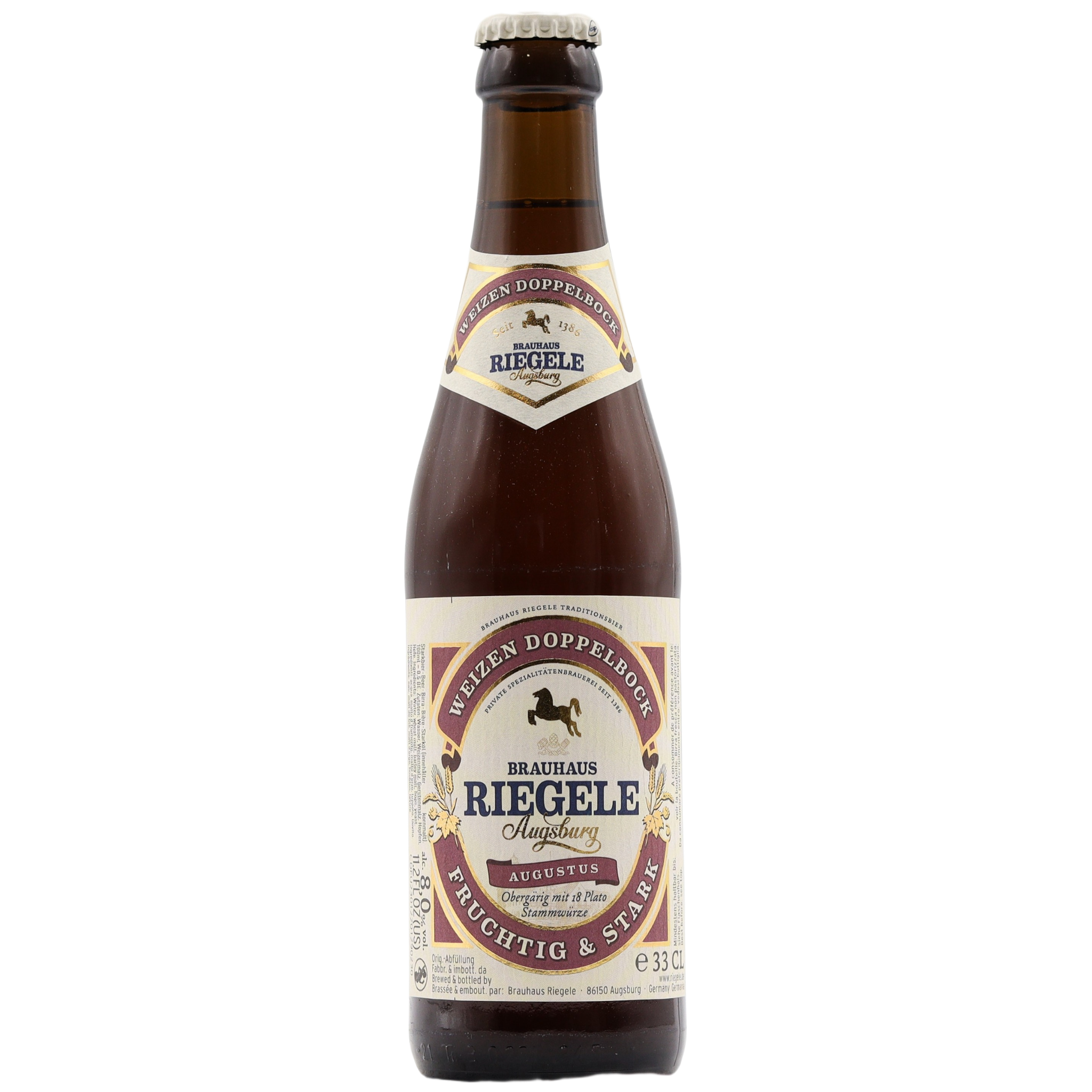 Riegele - Weizen Doppelbock Augustus – Mane Specialist Bottleshop