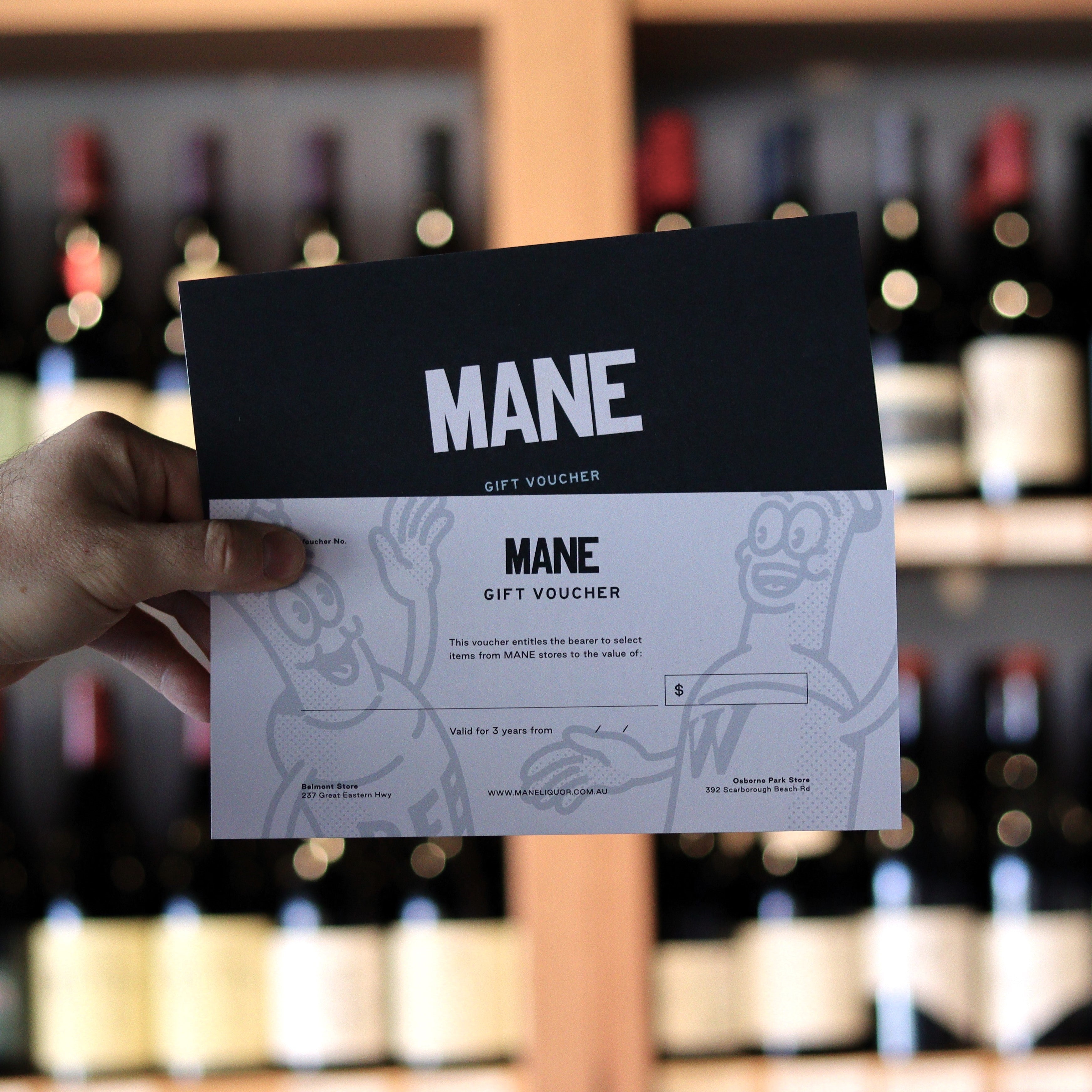 Mane In-Store Gift Voucher – Mane Specialist Bottleshop